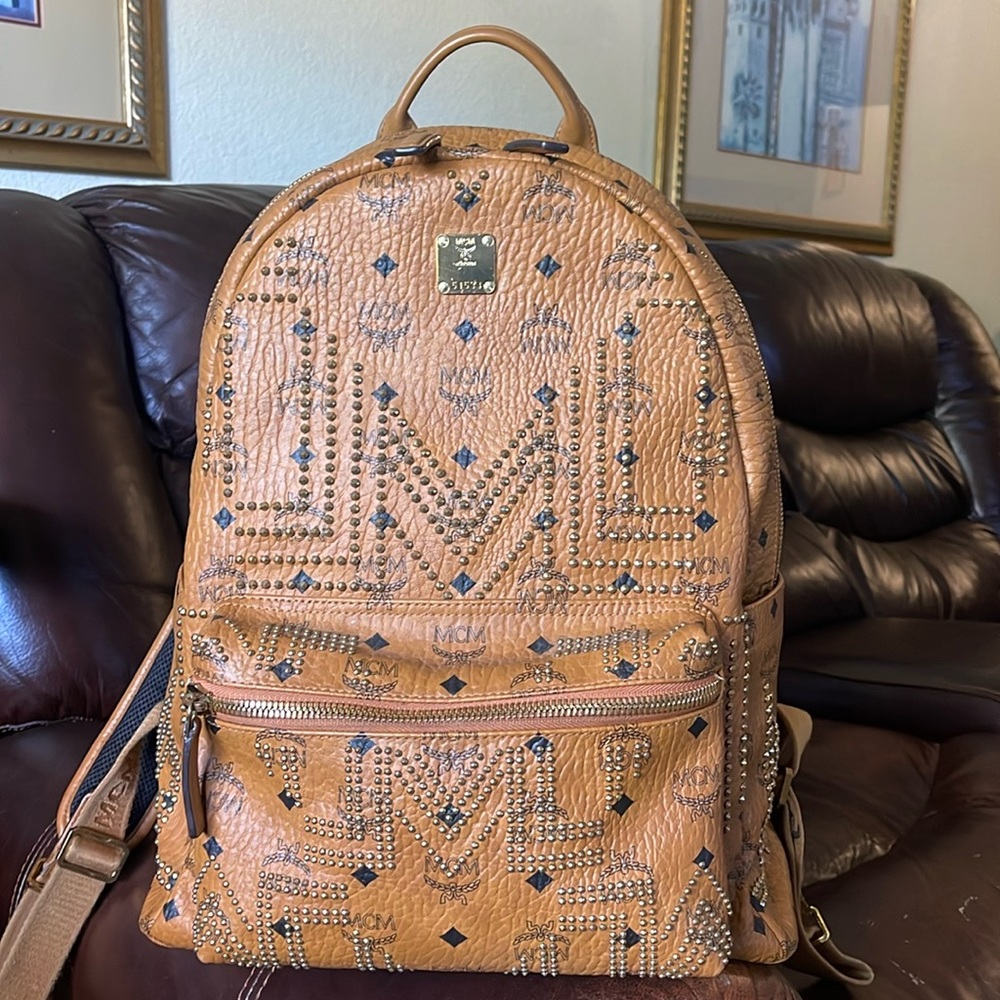 Mcm Large Backpack - Gem